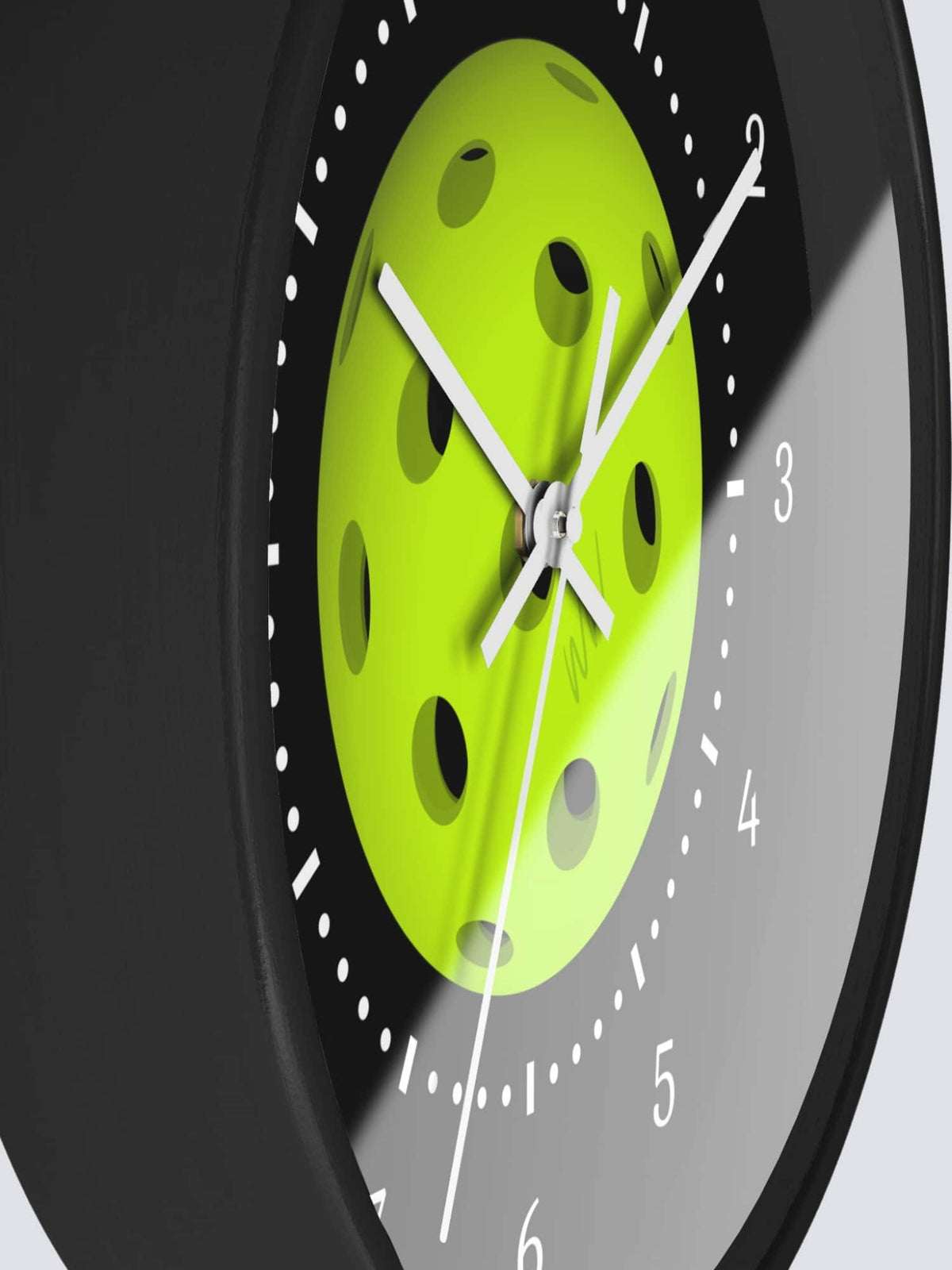 Clock - Pickleball on Black