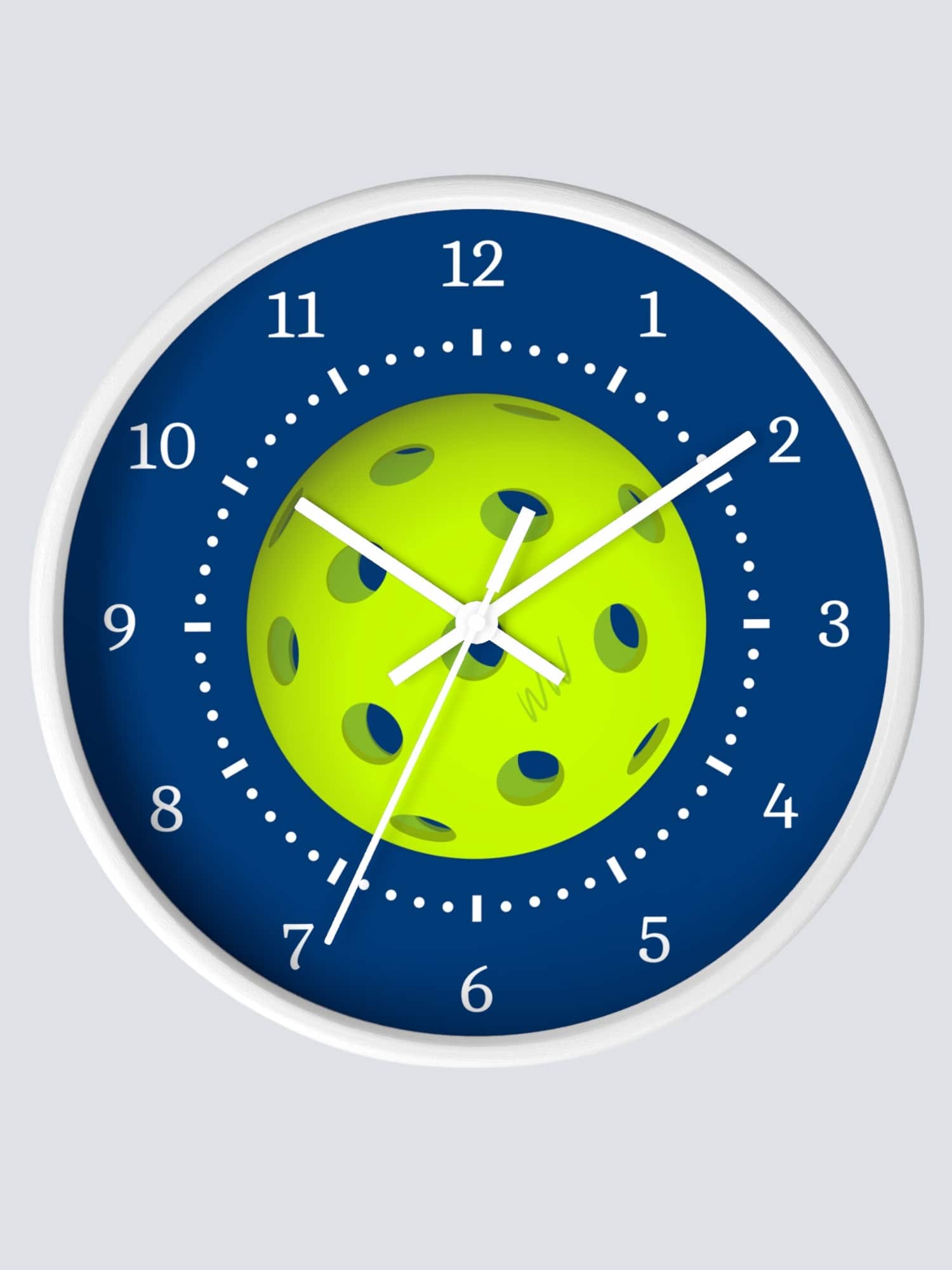 Clock - Pickleball - White